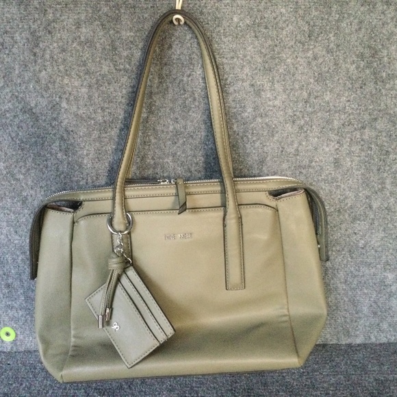 Nine West | Bags | Nine West Basset Tote Bag Color Faded Army | Poshmark